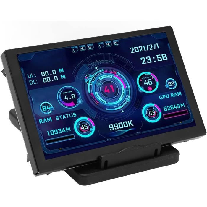 5 Pouces Ips Usb Mini Écran Aida64 Pc Cpu Ram Hdd Moniteur De Données ...