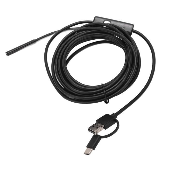 KAI-Endoscope d'inspection Endoscope 5,5 mm 3 en 1, caméra endoscope ...