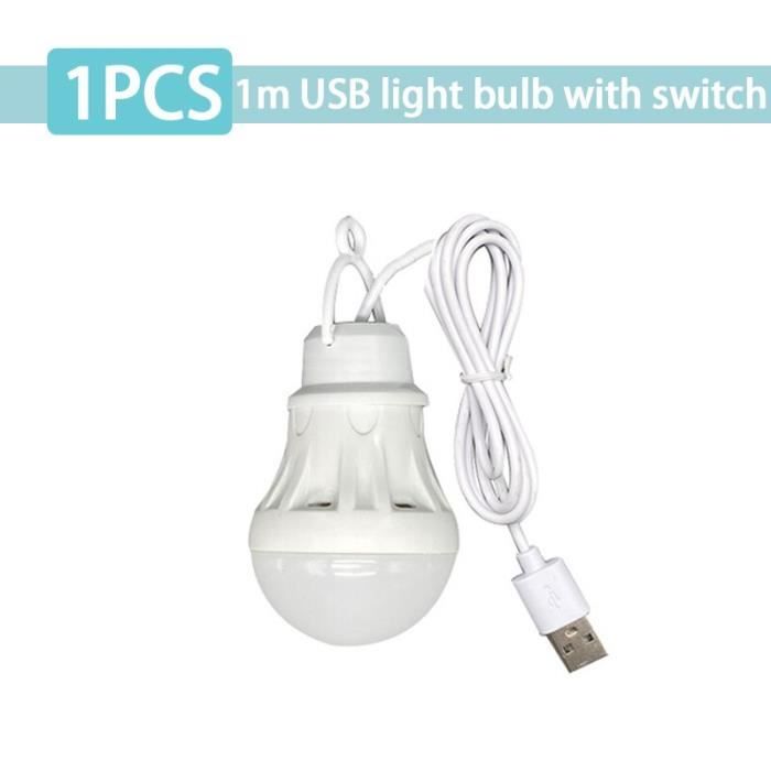 AMPOULE LED,1m USB with switch--Mini ampoule LED USB Portable, lampe de ...