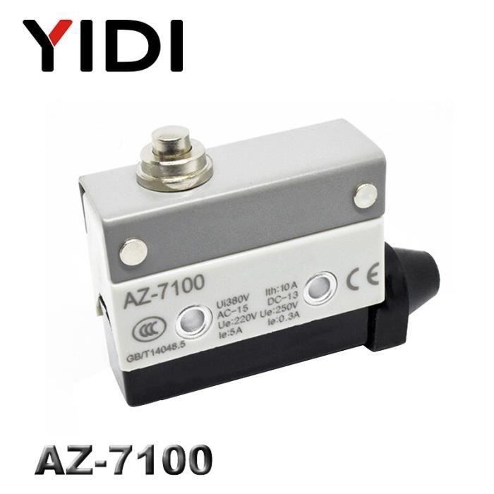 AZ-7100 -Interrupteur de limite de voyage étanche,petit levier à rouleau horizontal,10A 250VAC ...