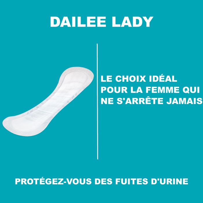 Serviette Incontinence Femme - DAILEE - Lady Extra - 112 Serviettes ...