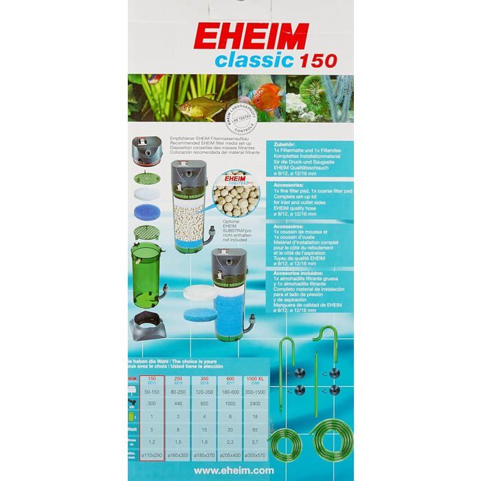 EHEIM Filtre pour aquarium CLASSIC 150169 - Cdiscount Animalerie