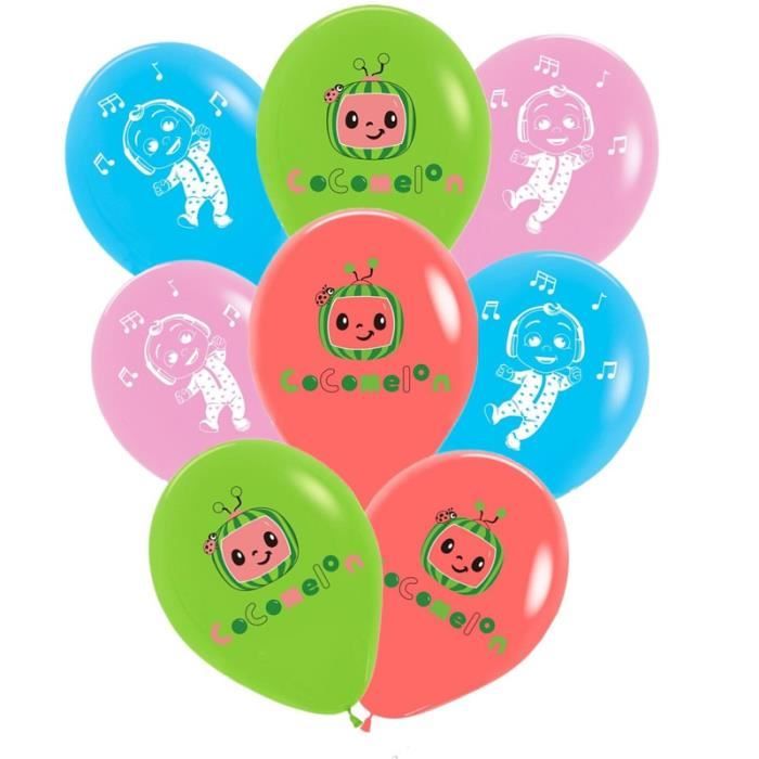 Ballon de baudruche,12 pièces Cocomelon ballons ensemble famille fête ...