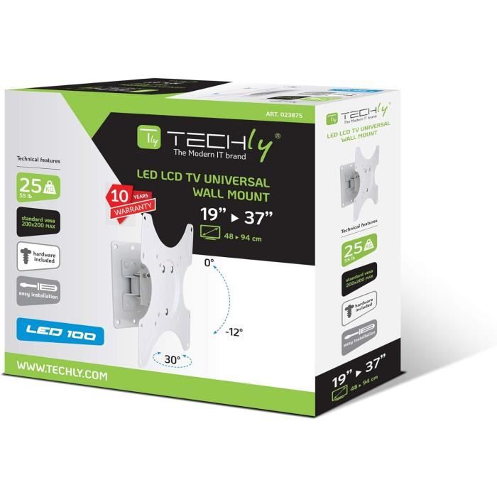 ' Ica-Lcd 2900 Wh 37 Blanc \U2013 Support Mural Pour Écran Plat (75 X ...