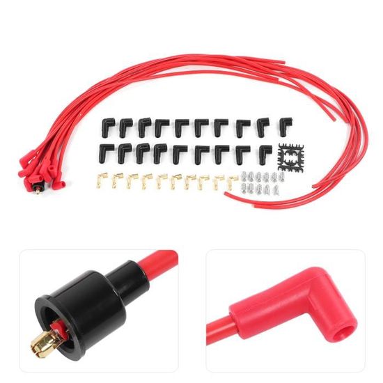 Akozon Jeu De Fils De Bougie D'Allumage Fil De Bougie D'Allumage, Fil De Bougie D'Allumage De ...