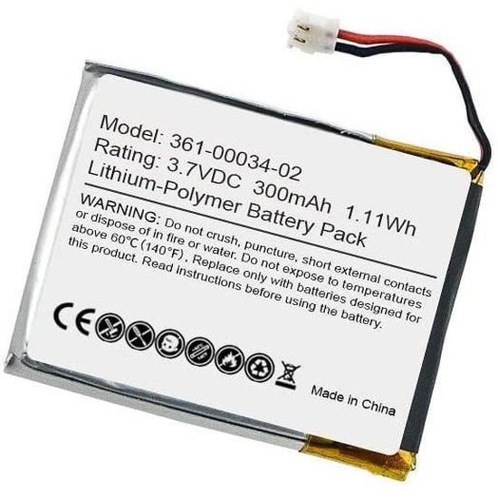 Batterie - YUNIQUE FRANCE - 3.7V 300mAh - Compatible Garmin Fenix 3/HR ...