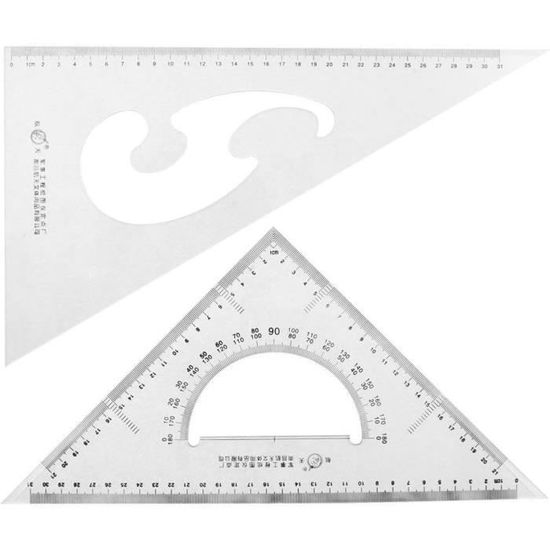 Bureau 30-60 45 degrés mesure Triangle règles rapporteur rapporteur 2 ...