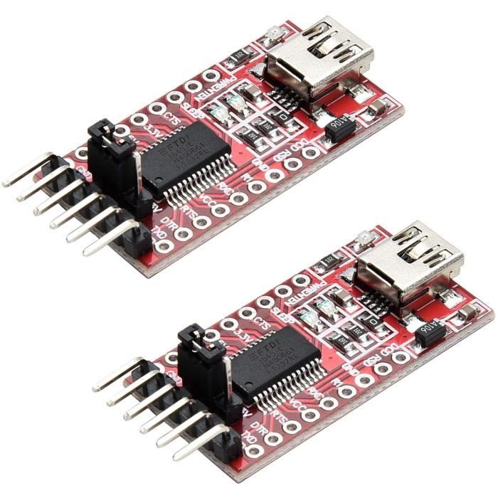 2X FTDI Adaptateur Convertisseur FT232RL USB à TTL Serial pour 3,3 V et ...