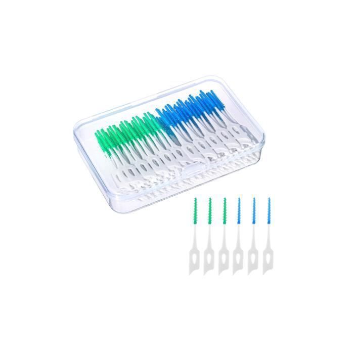 Brossettes Interdentaires - - - Bleu, Vert - 200 Bleu, Vert bleu FIL ...