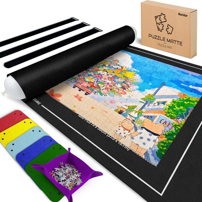 Tapis puzzle avec plateaux de tri - FEBEST - 116x66 cm - 1500 pièces ...