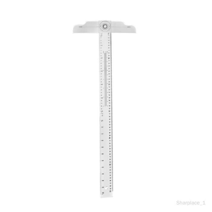 Règle en T - Transparent - 60 cm - Plastique - Multifonction - Mesure d ...