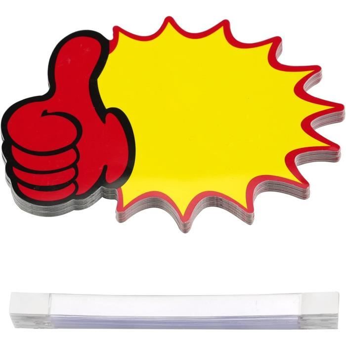 20pz Étiquettes de Prix et 20pz Adhésifs Transparents, Etiquette Prix ...