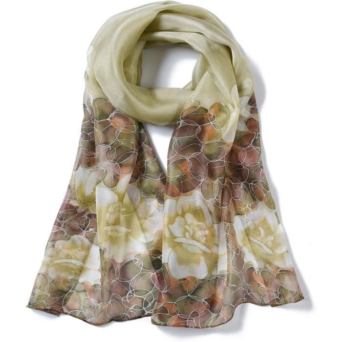 Foulard Soie Femme Pour Cheveux Cou Tete[n6006] - Cdiscount Prêt-à-Porter
