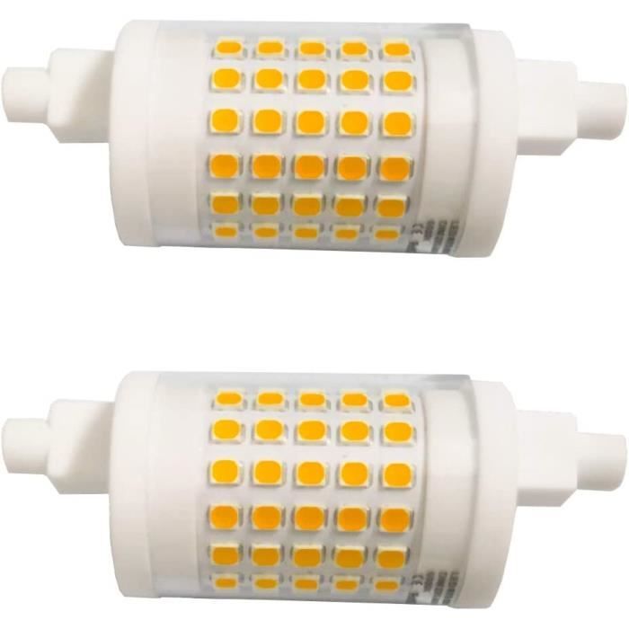 Ampoule Led - 10W R7S 78Mm Dimmable Blanc Chaud 3000K Ac220-240V J78 ...