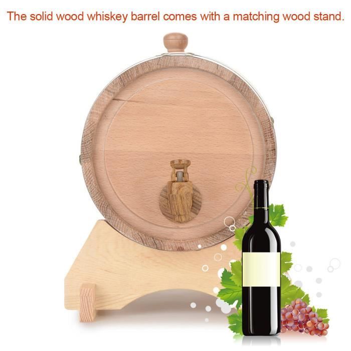 TMISHION chêne en bois Vintage Tonneau de vin en bois de chêne vintage ...