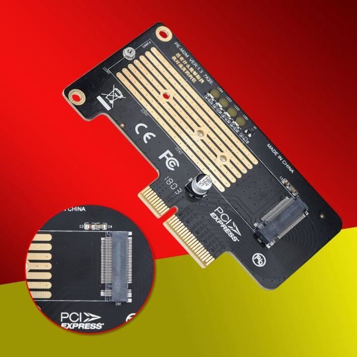ARAMOX Carte Riser NGFF M.2 Mkey NVME SSD vers PCI-E 4X Carte d'extension d'extension ...