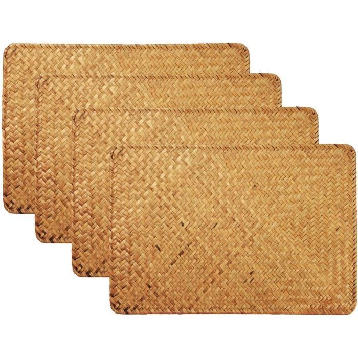 Set de Table - AUTREMENT - Tapis de Table en Jonc de Mer - Isolant ...