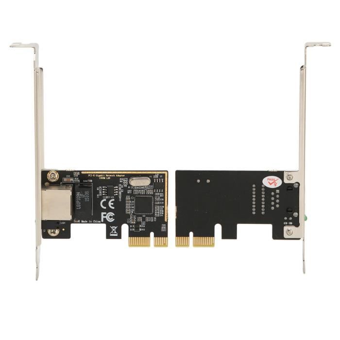 XIJ Carte réseau PCIE Gigabit 10 / 100 / 1000 Mbps RJ45 7541793217785 ...