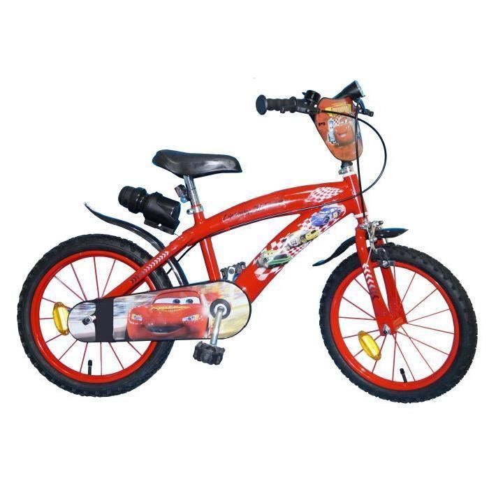 VELO 16" GARCON DISENY CARS + CASQUE INCLUS - Cdiscount Sport