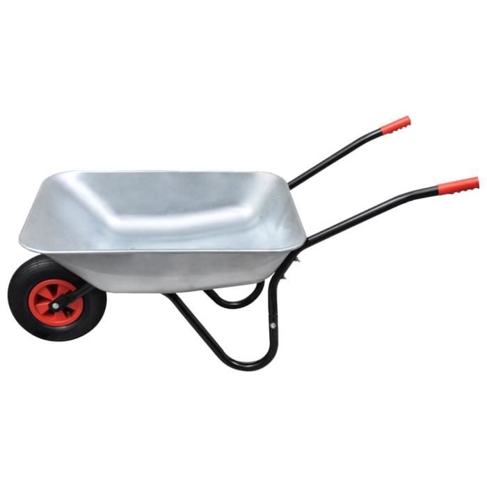 SWT Brouette de jardinage à une roue 80 L 85670 - Cdiscount Jardin