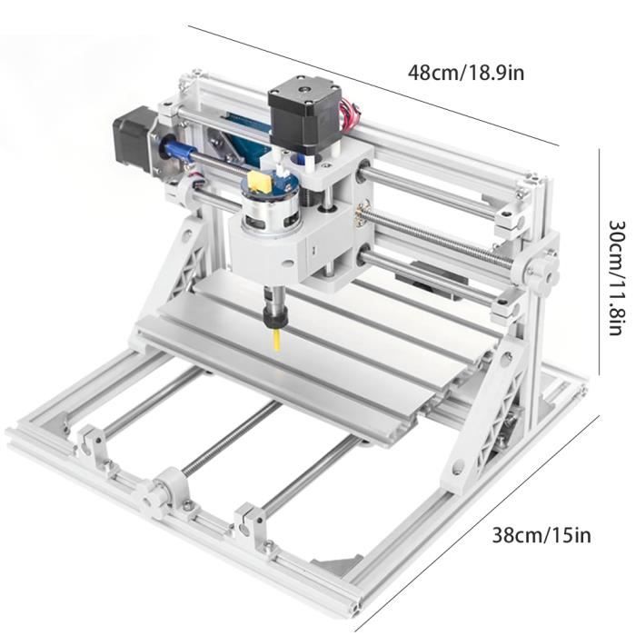 LAN Machine De Découpe De Gravure Bachin Cnc 2418 Petite Machine De Gravure Cnc Graveur À ...