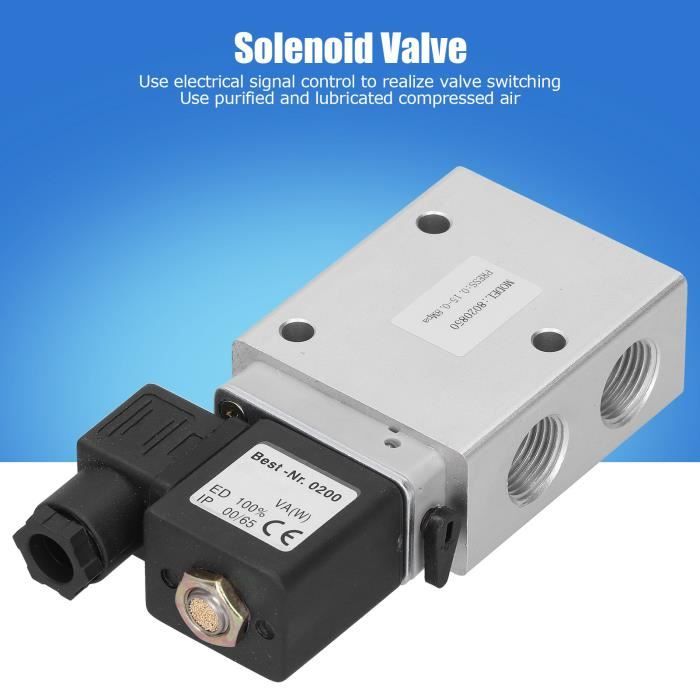 Electrovanne 2 positions 3 voies Électrovanne électrique 2 positions 3 ...