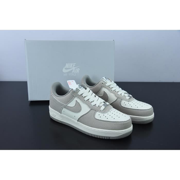 BASKETS Niike-Airs-Forces 1 07 Low White Beige Grey BQ5806-228 AF1 Airs ...