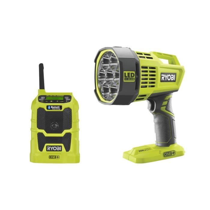 Pack RYOBI Spot led longue portée 18V OnePlus R18SPL-0 - Radio ...