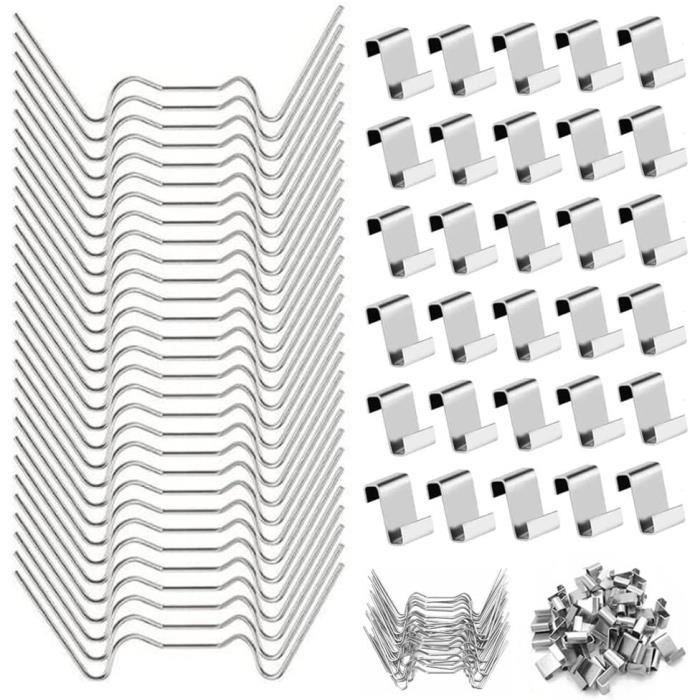 Clips de Vitrage pour Serre 125 Pièces Clips pour Serre Acier ...