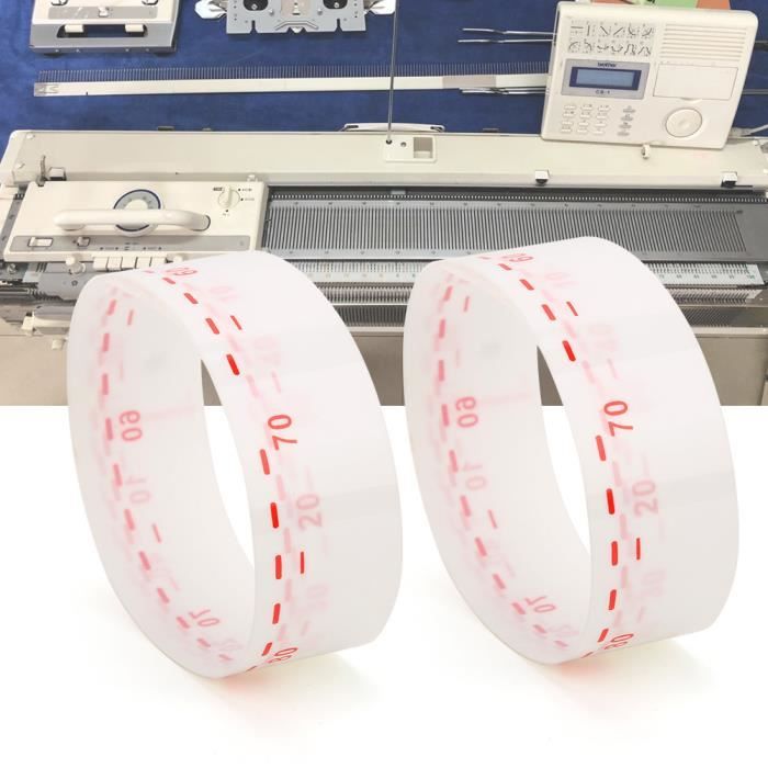 Tbest Règle de machine à tricoter Knitting machine ruler, 2PCS ...