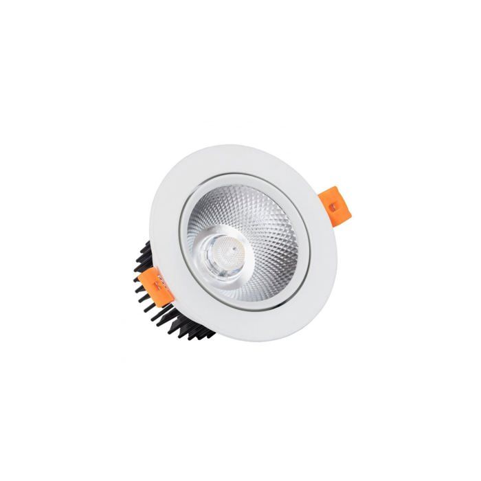 Spot Downlight LED 12W Rond Dimmable COB CRI90 Coupe Ø 90 mm 2700K ...