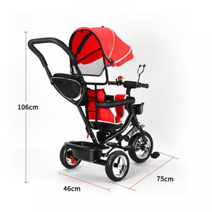 Tricycle 5-en-1 avec miroir à sonnette,pare-soleil - XUANYU - Réglable ...
