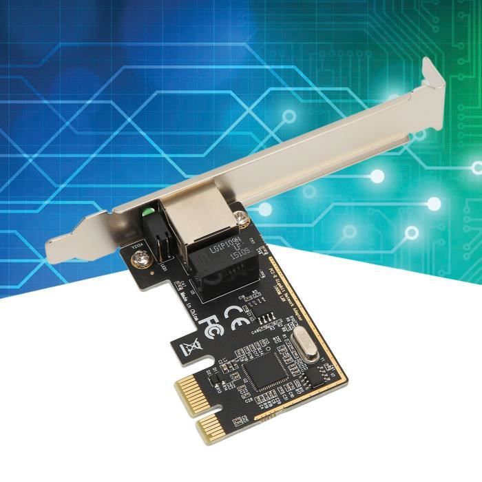 XIJ Carte réseau PCIE Gigabit 10 / 100 / 1000 Mbps RJ45 7541793217785 ...