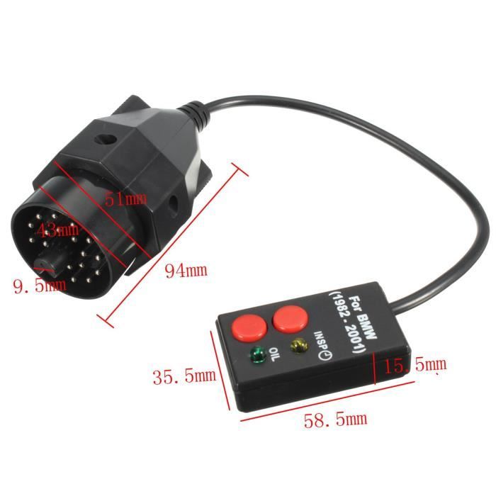 U 20Pin Outil Diagnostique Remise à Zéro OBD Pour BMW E30 E34 E36 E39 ...