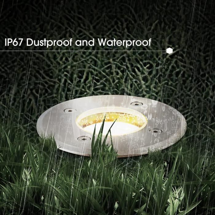 Spot Exterieur Encastrable Au Sol Pour Gu10, Ip67 Étanche Led Spot ...