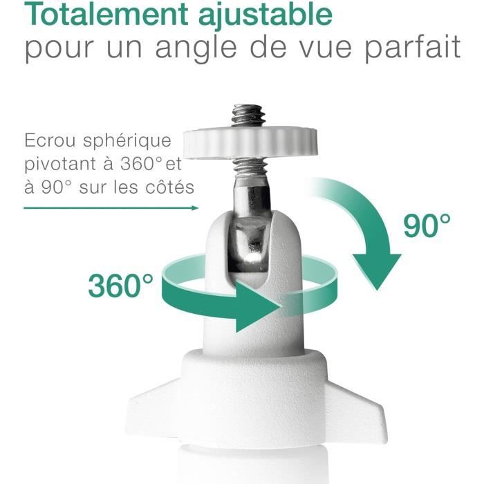 Support Mural pour caméra avec Filetage 1-4" Pouce pour Eufy eufyCam 3 ...