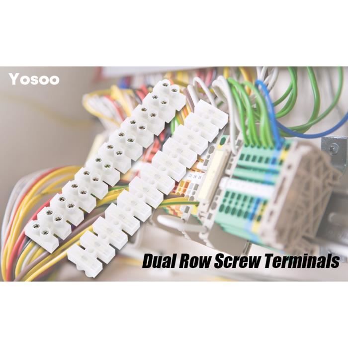 Bornier à vis - EJ.LIFE - 12 borniers - Cuivre - PE - Utilisation ...