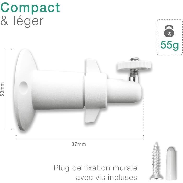 Support Mural pour caméra avec Filetage 1-4" Pouce pour Eufy eufyCam 3 ...