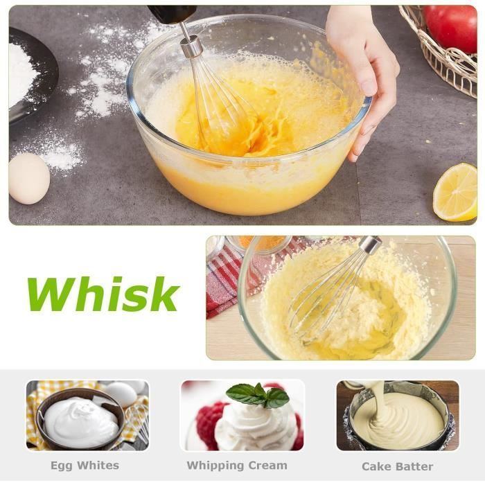 Bonsenkitchen Mixeur Plongeant, 4-en-1 Mixeur Plongeur Multifonction ...