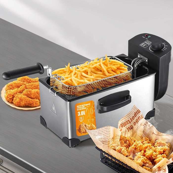 Friteuse Électrique 2000W 3LFriteuse - 150-190℃ température réglable ...