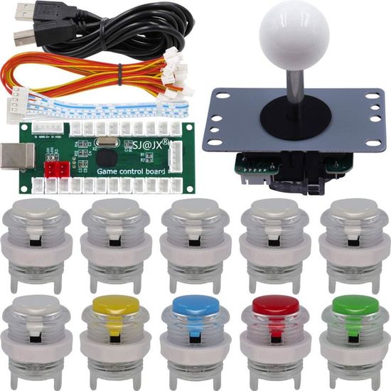 Arcade Game Controller Diy Kit Microswitch Button 48 Way Joystick Zero Delay Usb Encodeur ...