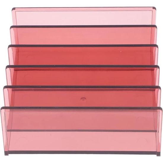 2pcs Porte-Documents Acrylique 5 Sections Organisateur De Bureau ...