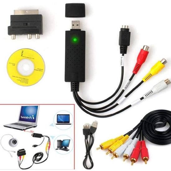 1 Ensemble USB2.0 convertisseur VHS vers DVD Kit de périphérique de ...