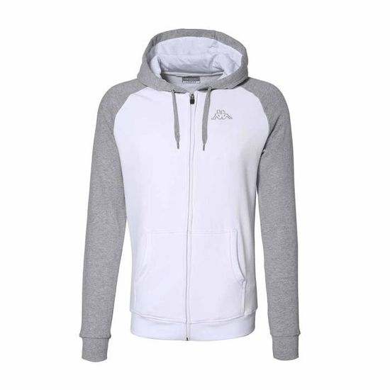Hoodie Jack pour Homme - Blanc, gris chiné - Coupe slim - SPORT Kappa ...