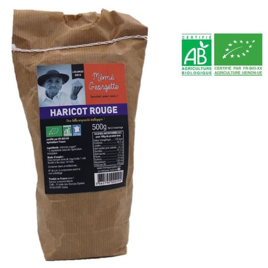 MEME GEORGETTE Haricots rouges bio - 500 g - Cdiscount Au quotidien