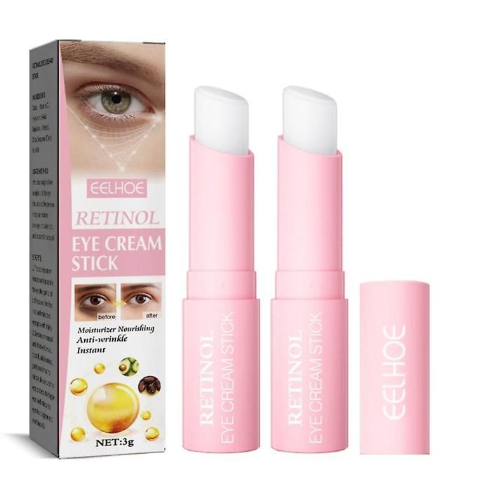 SOIN ANTI-AGE-Bâton de crème pour les yeux au rétinol, 2 pièces ...