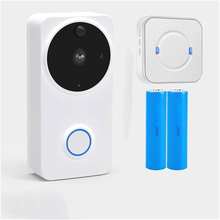 Sonnette Vidéo Enfichable Murale Sonnette De Téléphone Vidéo Wifi ...