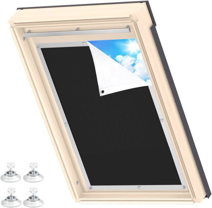 Rideau Occultant Sans Perçage (48 X 93 Cm, F06) - Store Occultant Pour ...