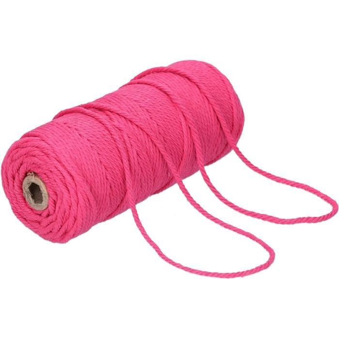 Cordon En Coton Macramé Naturel, 109 M De Ficelle, Cordon En Coton ...