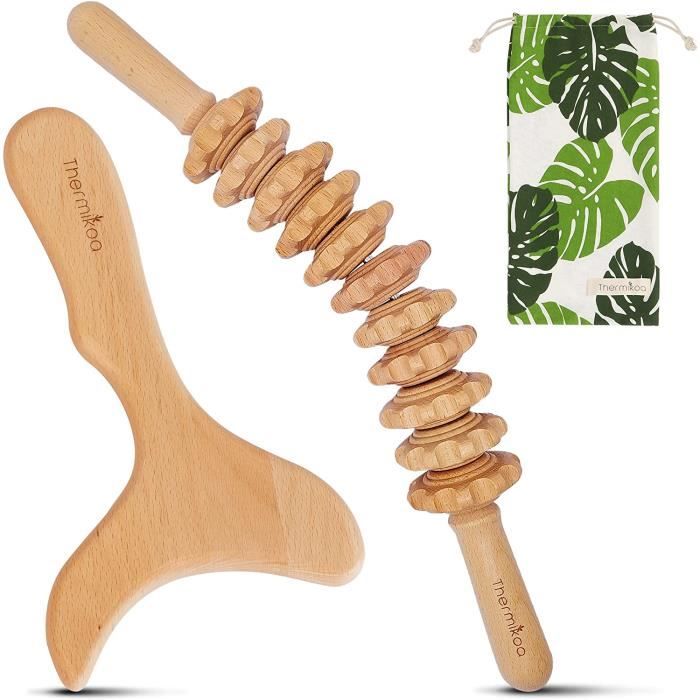 Kit Massage Corps Maderotherapie de Rouleau de Massage Anti Cellulite ...